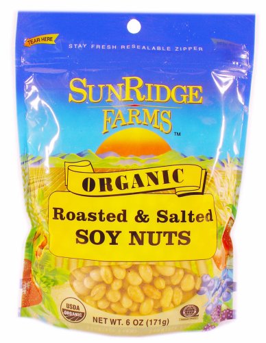 Amazon.com: SUNRIDGE FARMS Organic Soy Nuts; Roasted Salted, 6 OZ