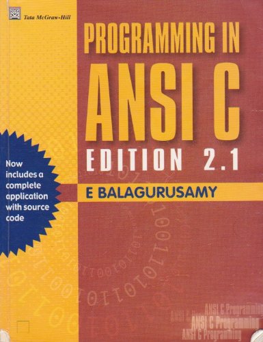 Programming In Ansi C, Edition 2.1 : Amazon.in: Books