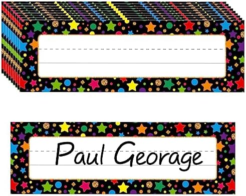 Amazon.com: 48PCS Bee Name Plates Tags for Classroom Teacher Nameplates ...