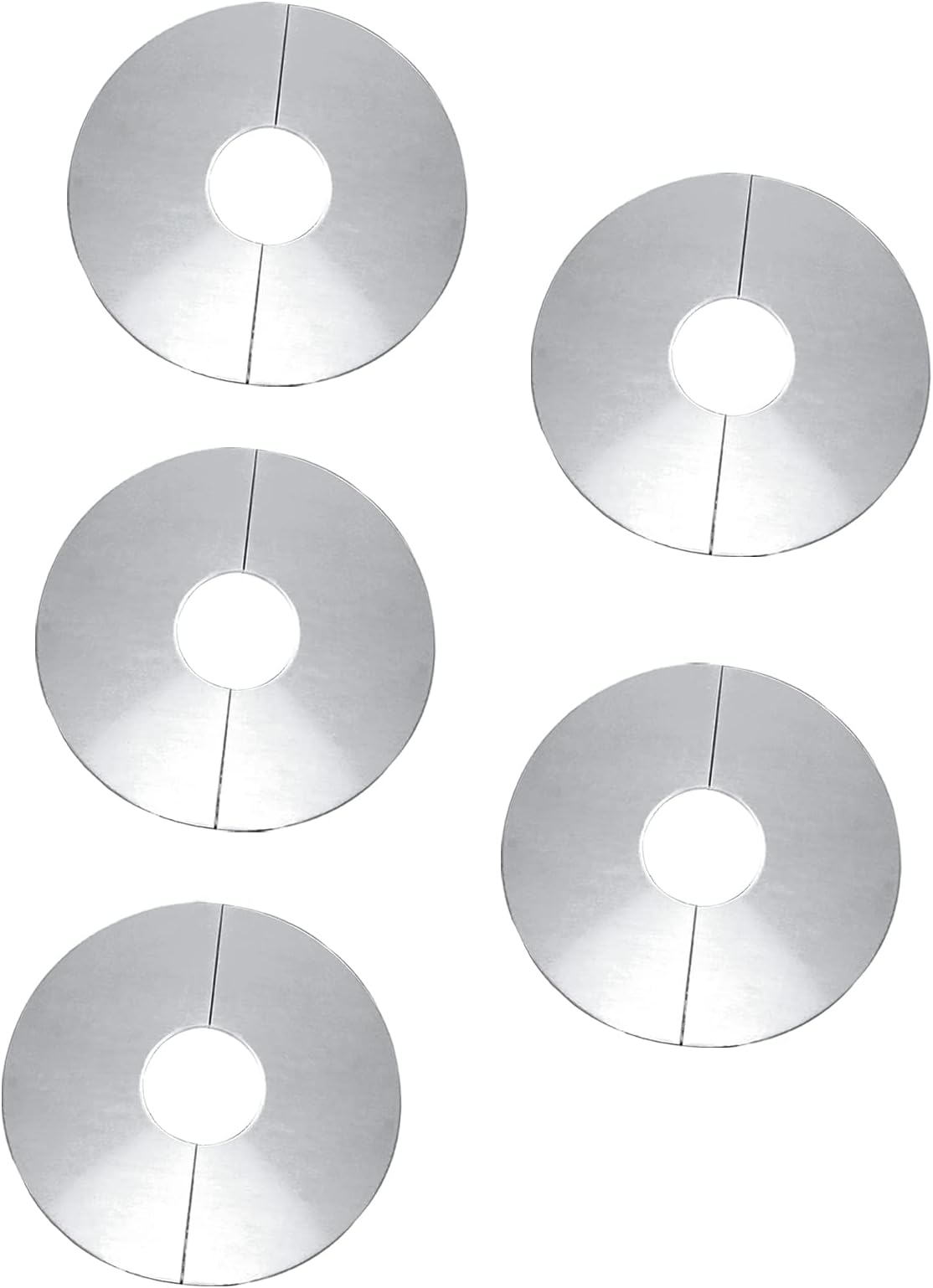 Honoson 12 Pieces Escutcheon Plates 1/2 Inch Chrome Plated Stainless ...