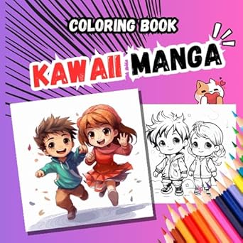 Coloring book | Kawaii | Manga | Cute drawings: 30 fun and cute ...