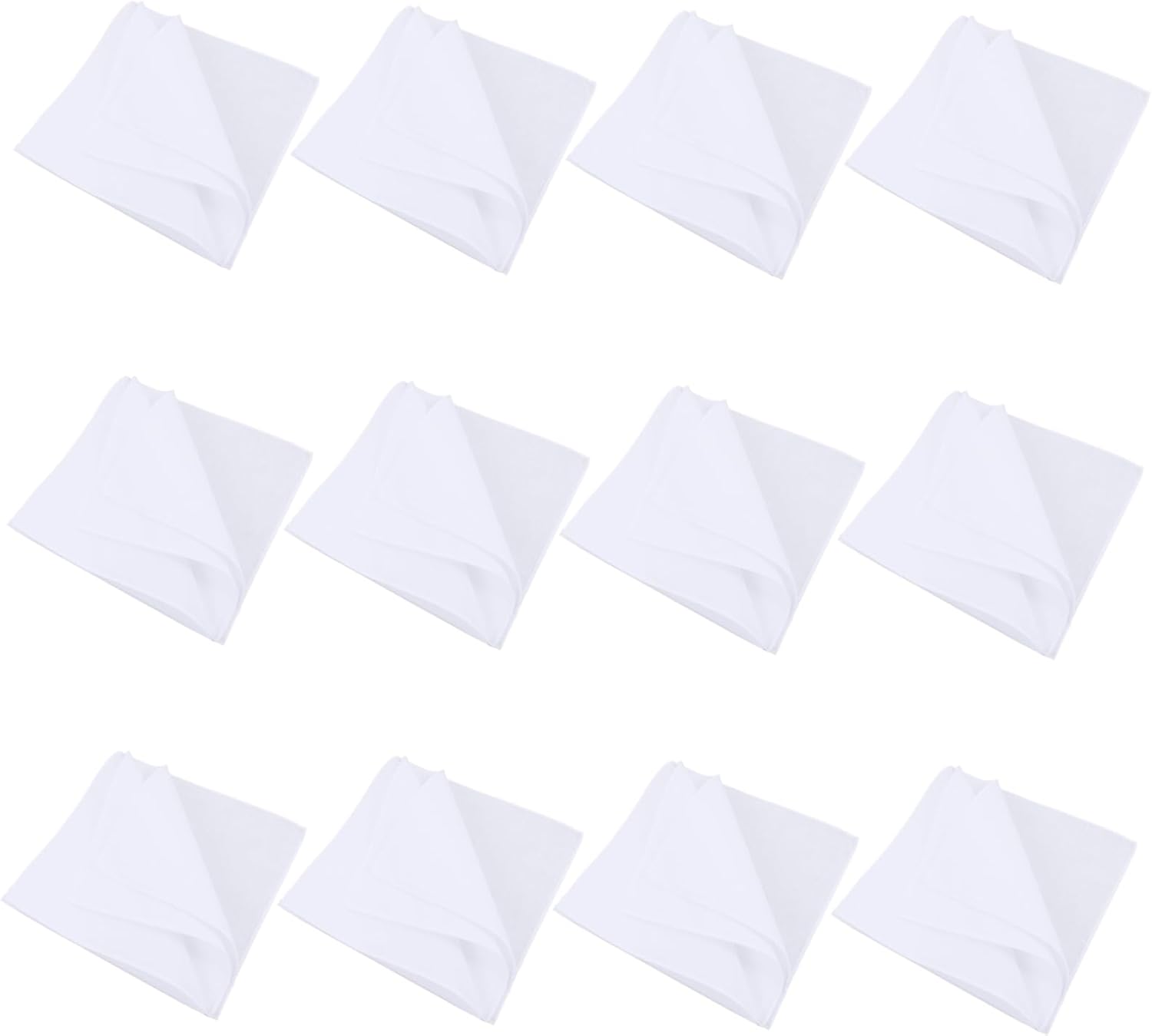 Amazon.com: Holibanna Pañuelo cuadrado blanco puro liso para hombre ...