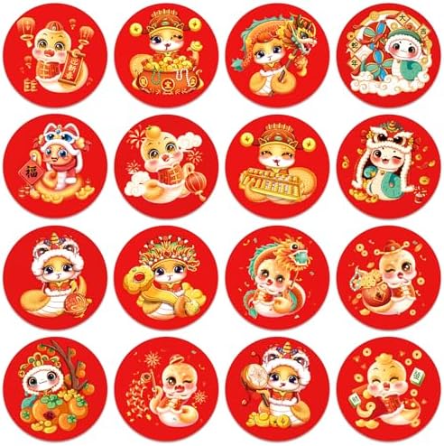 Amazon.com: Lucleag 750 PCS Chinese New Year Stickers for Kids ...