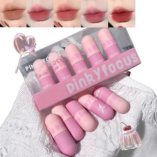 Amazon.com : Mini Pills Liquid Lipstick Set 5 Colors Capsules Matte ...