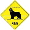 Amazon.com: KC Creations Newfoundland Xing Caution Crossing Sign Dog ...