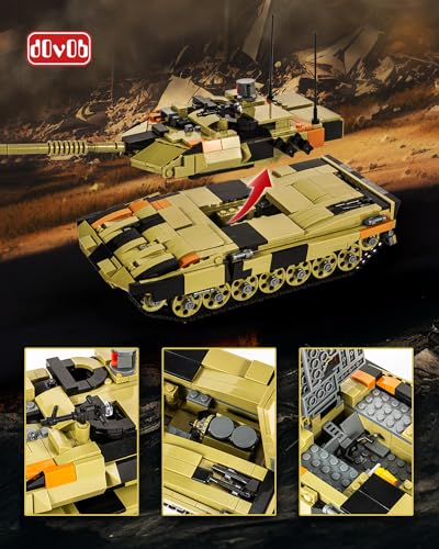 Snapklik.com : dOvOb Military Leopard 2A6 Tank Building Blocks Set