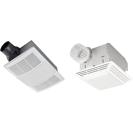 Broan-NuTone BHFLED110 PowerHeat Bathroom Exhaust Fan, Heater, and LED ...