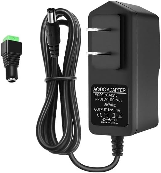 Amazon.com: UL Listed, 12V 1A Power Supply Adapter, 12W AC to DC ...
