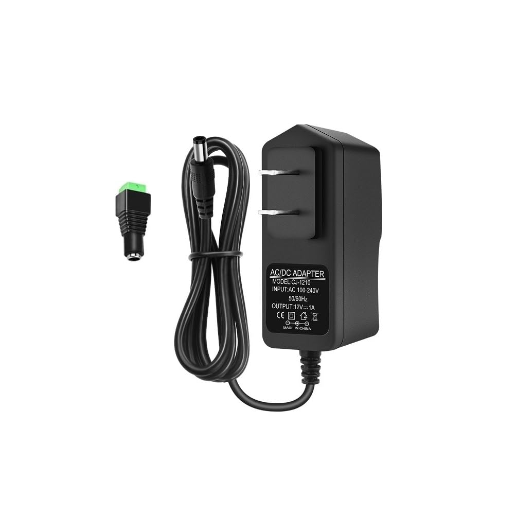Amazon.com: 12V DC Power Supply 1A Universal AC Adapter, 100-240 50 ...