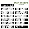 Amazon.com: Abstract Modern Musical Notes Stair Riser Stickers Rustic ...