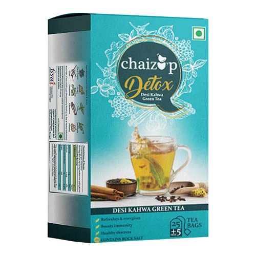 Chaizup Detox Desi Kahwa Green Tea with Rock Salt |Boost Immunity and ...