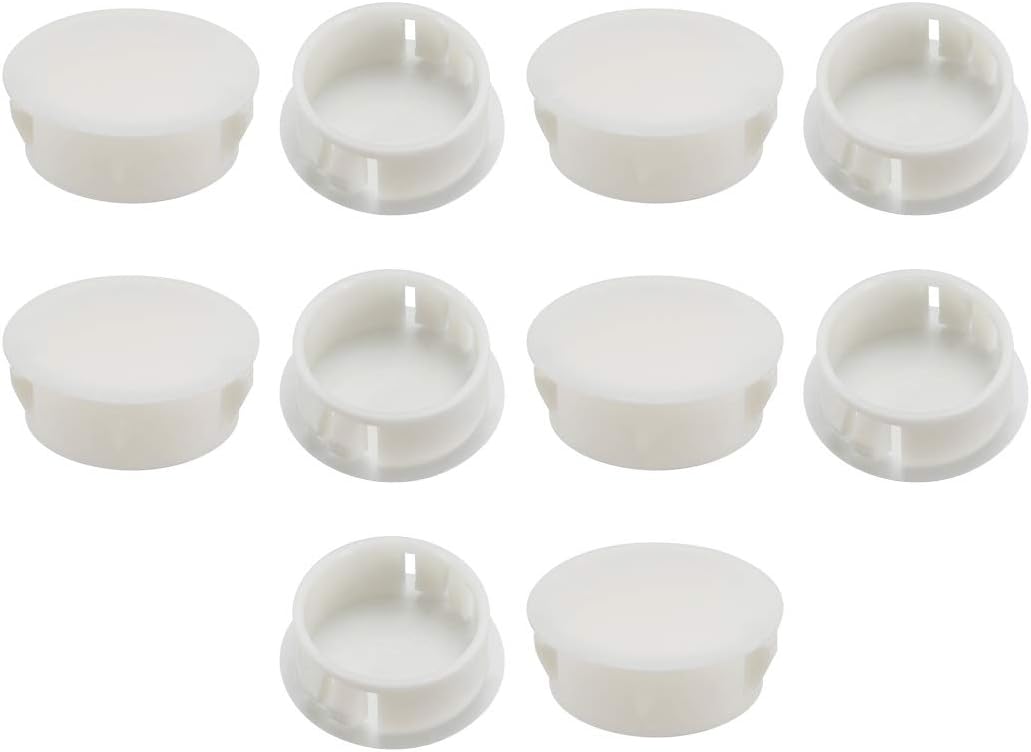 Amazon.com: uxcell Hold Plugs,10pcs 24.7mm x 11.4mm White Nylon Round ...