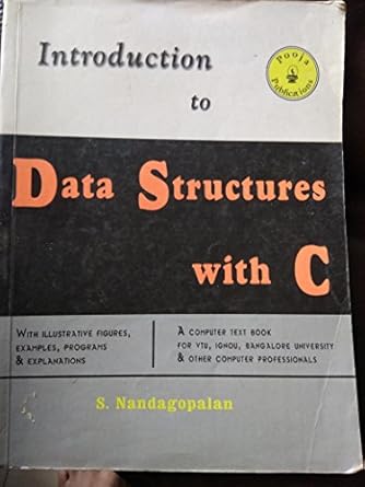 Introduction to data structures with C : Amazon.in: Books