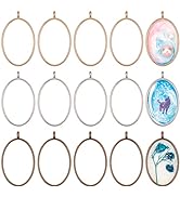 Amazon.com: OLYCRAFT 32Pcs Alloy Open Back Bezel Pendants Golden Open ...