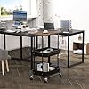 Amazon.com: Simple Houseware 2-Tier Rolling Utility Cart with Lockable ...