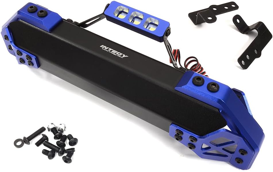 Amazon.com: RC Model Realistic Metal Front Bumper Kit w/LED Designed ...