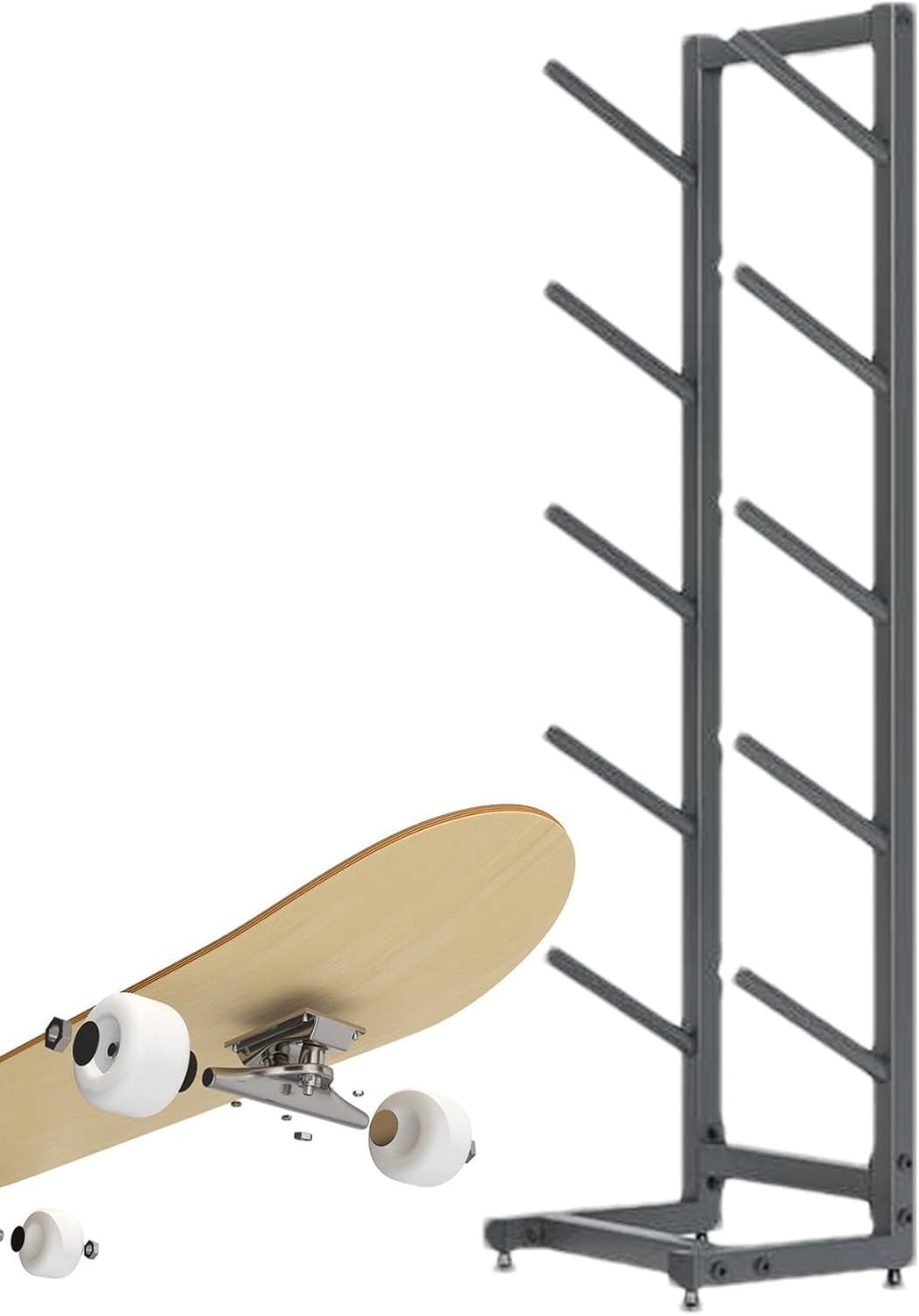 Amazon.com: Snowboard Storage Holder - 5-Tiers Ski Rack | Wakeboard ...