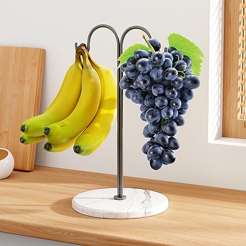 niffgaff Banana Stand, Banana Holder With Marble Base, Banana Hanger ...