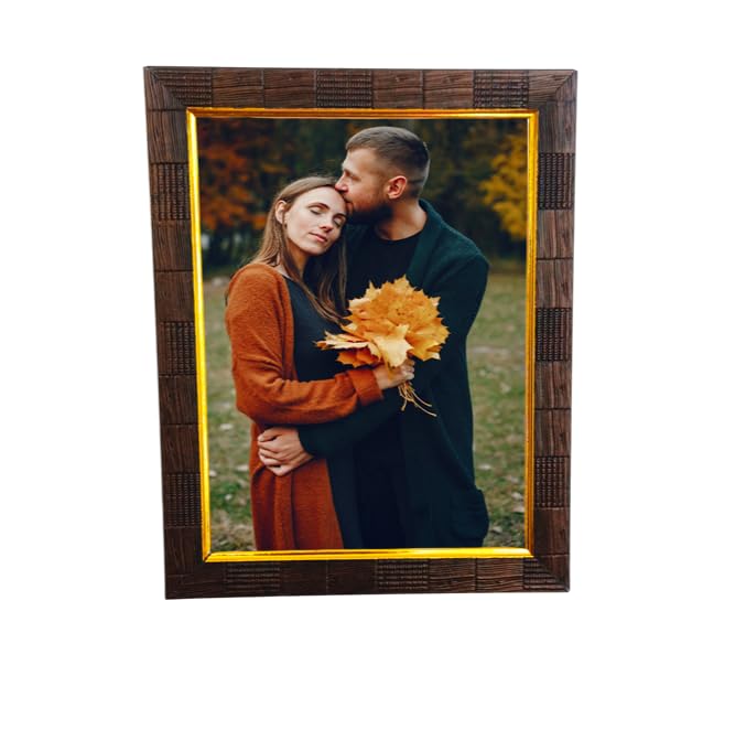 H and N Creations Customized Photo Frame For 6x8 Inches Photo,Chocolate ...