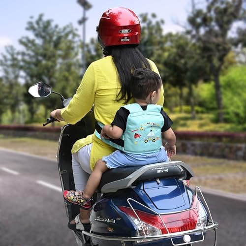 Buy SNOWIE SOFT Kids Safety Belt For Two Wheeler With Reflective Strips ...