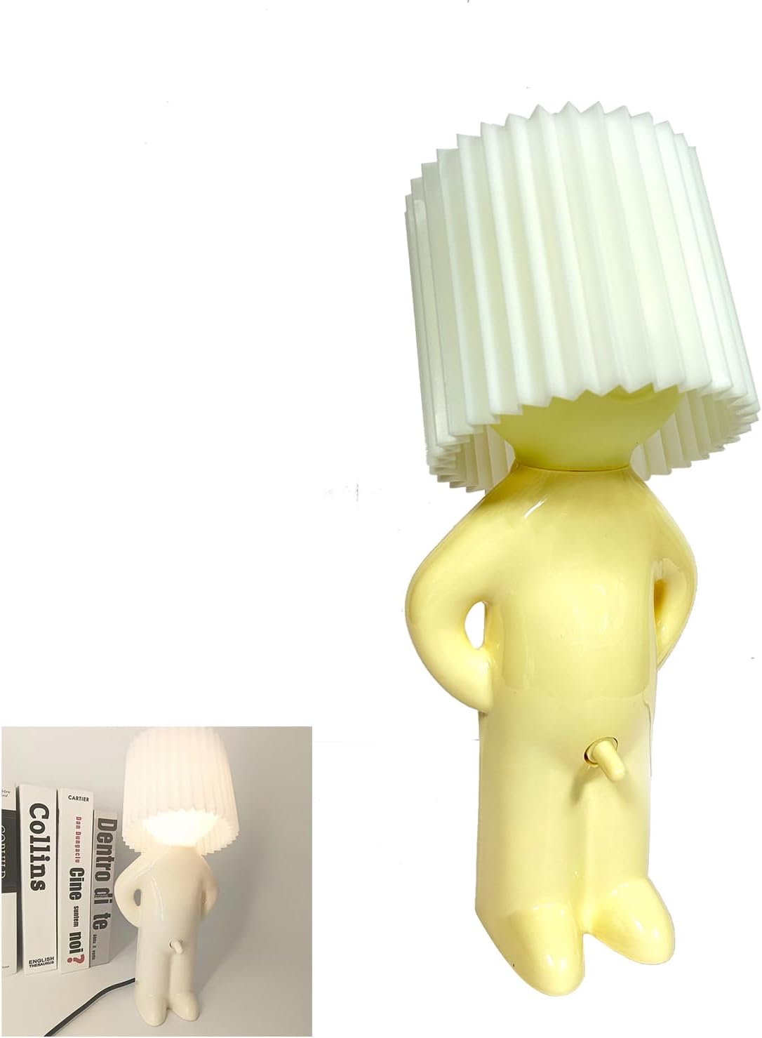 NMIGNH A Little Shy Man Creative Lamp, Creative Small Night Light LED ...