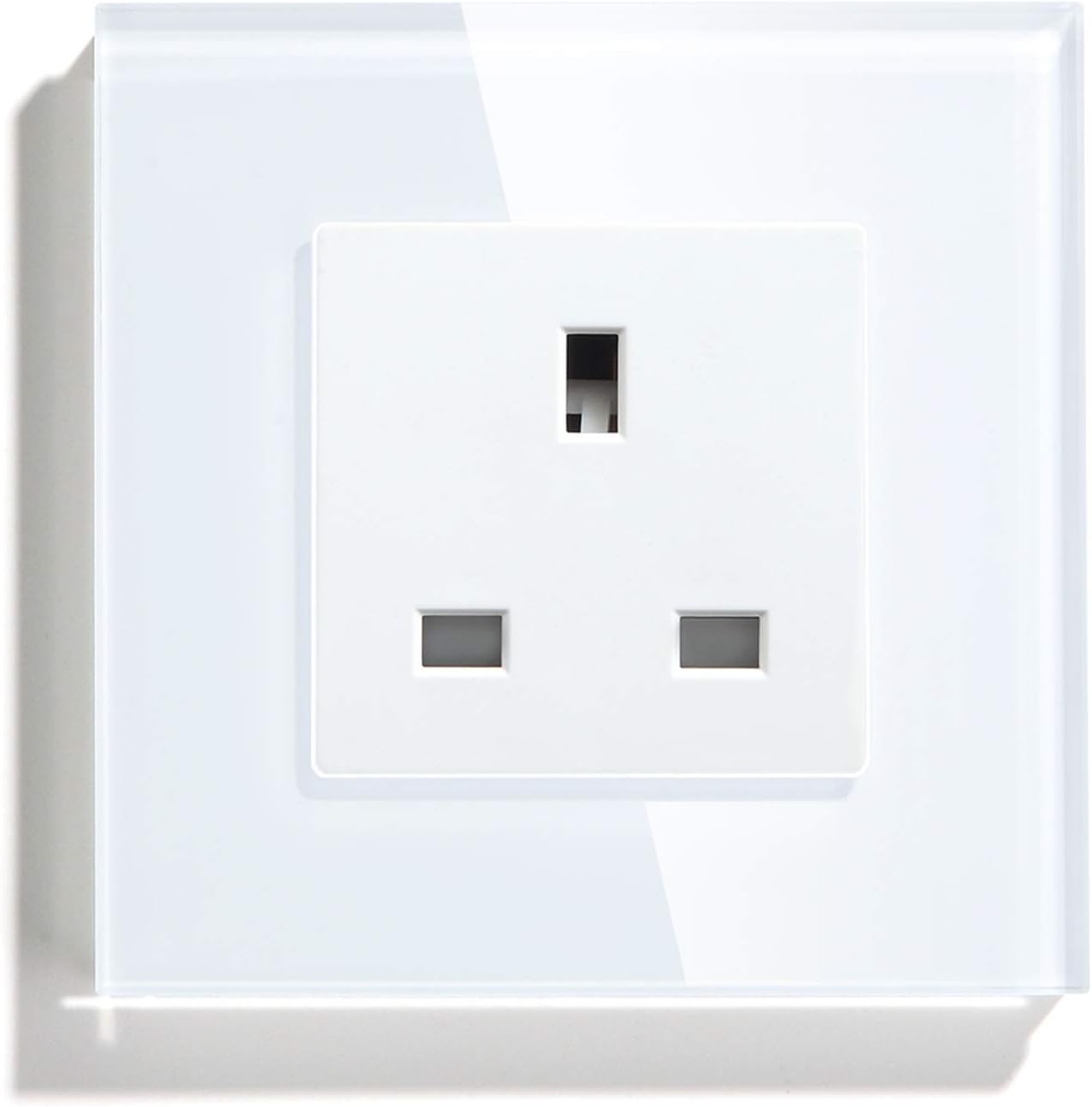 Buy BSEED Wall Socket Single Pole Socket AC Power Crystal Frame 13Amp 1 ...