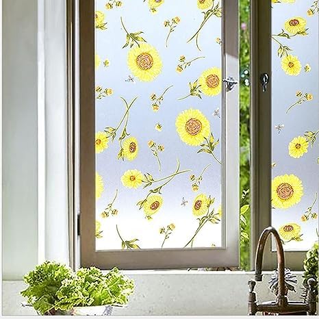 Buy SIA VENDORS Frosted Window Privacy Film Heat Control UV Sun ...