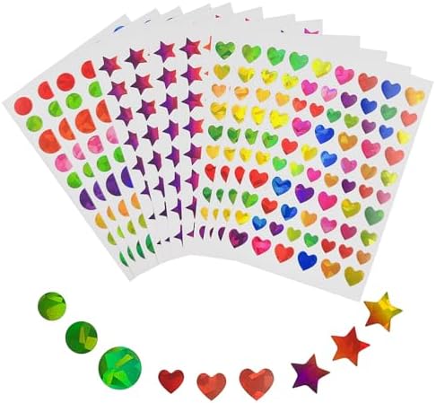 Amazon.com: JIXZEN 3420Pcs Small Stickers for Kids, 60 Sheets ...