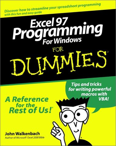 Amazon.co.jp: Excel 97 Programming for Windows For Dummies (For Dummies ...