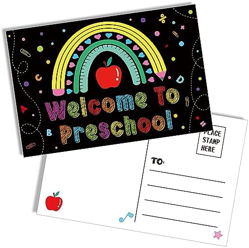 Amazon.com : JUESMOS 30PCS Welcome to Preschool Postcards Welcome To ...