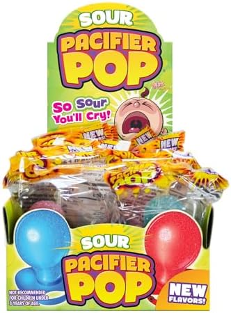 Amazon.com : Sour Pacifier Pops - Bulk Sour Pacifier Lollipops ...