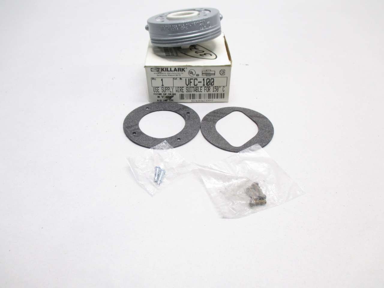 NEW KILLARK VFC-100 FIXTURE CAP WITH RECEPTACLE LIGHTING D438593 ...