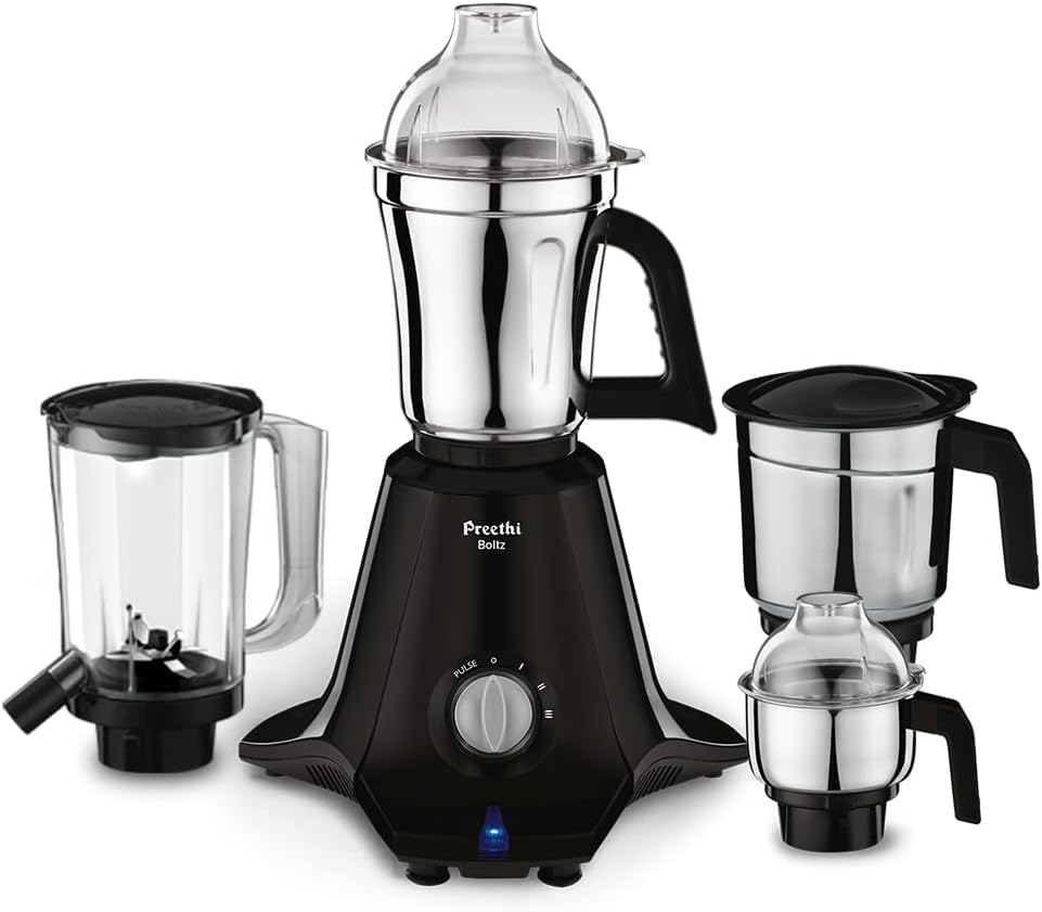 Buy Prestige 750 Watts Iris Plus Mixer Grinder With 4 Jars (3 Stainless ...