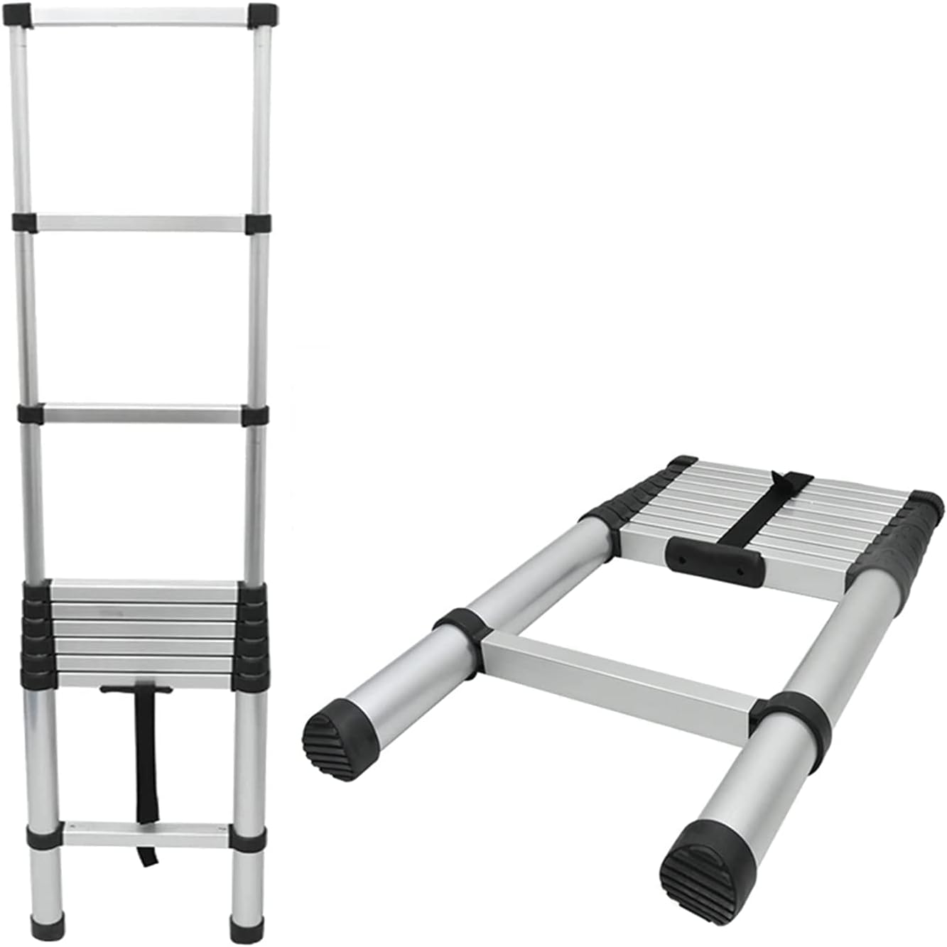 Telescoping Extension Ladder 8m/ 7m/ 6m/ 5m/ 4m/ 3m/ 2m/ 1m, Aluminum ...