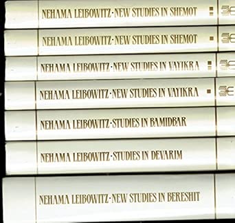 Nehama Leibowitz: New Studies in Breishit, Shemot, Vayikra, Bamidbar ...