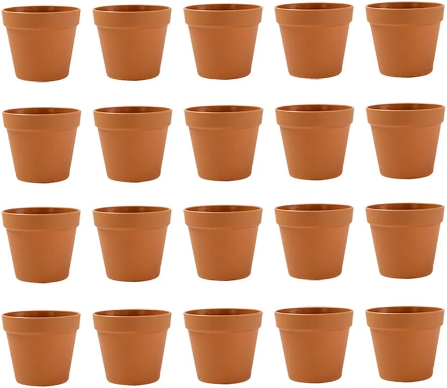 Amazon.com: UUYYEO 20 Pcs Mini Plastic Planters Little Plant Pots ...