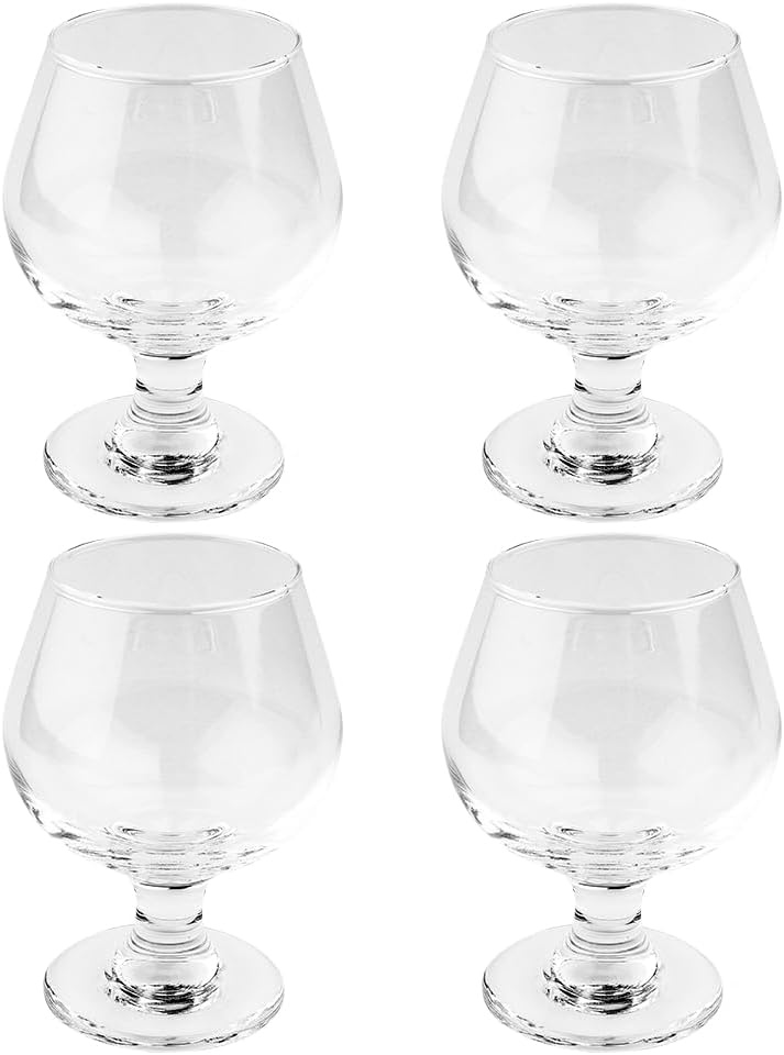 ideen mit herz Set of 4 small cognac glasses, 200 ml per glass, 11.8 cm ...