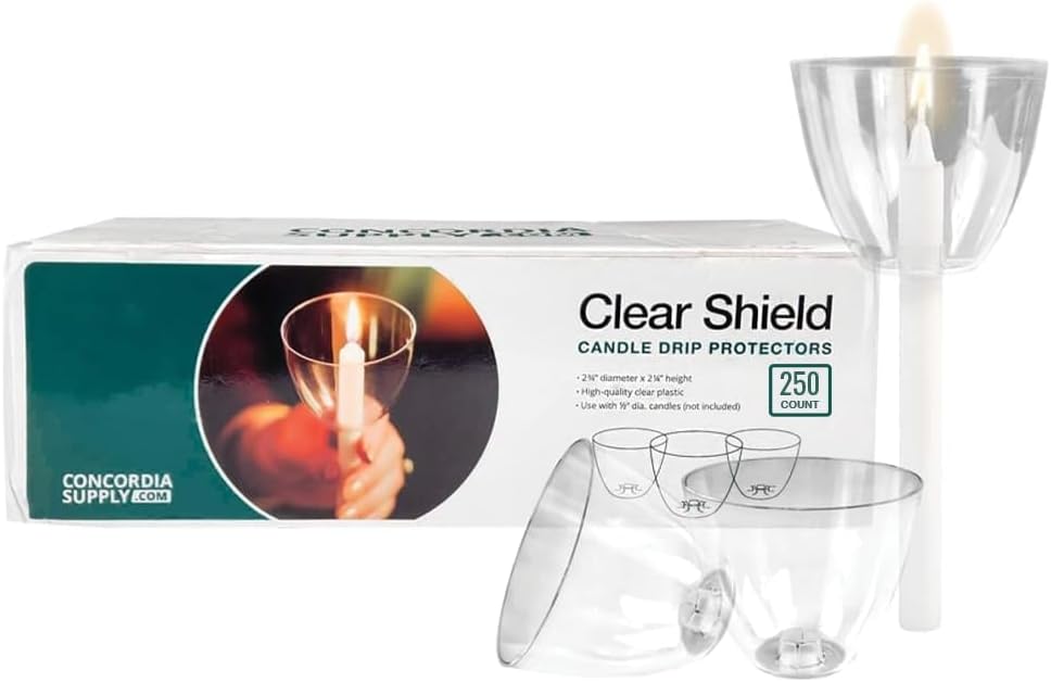Amazon.com: Concordia Supply Clear Shield Candle Drip Protectors ...