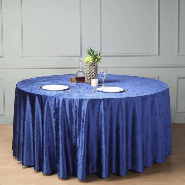 Amazon.com: Tableclothsfactory 120 Inch Royal Blue Round Tablecloth ...