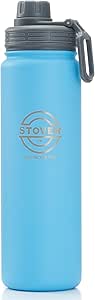 Amazon.com: STOVER Insulated Water Bottle, 25oz Stainless Steel Double ...