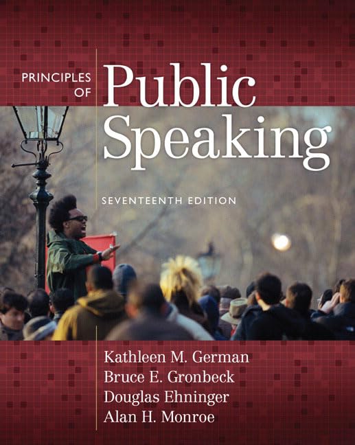 Amazon.com: Principles of Public Speaking (17th Edition): 9780205653966 ...