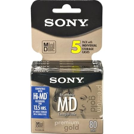 HHB MD80 80 Minute MiniDisc (5 Pack) : Electronics