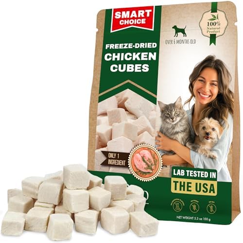 Amazon.com : Beloved Pets Dog & Cat Treats Freeze Dried Chicken Cubes 5 ...