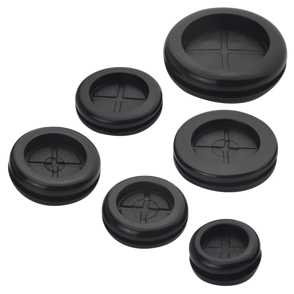 Snapklik.com : 52Pcs 6 Sizes Closed Rubber Grommet Kit Double Sided ...