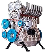 Amazon.com: XMBRICDIYY Five-Cylinder Radial Engine Kits That Runs, 1:6 ...