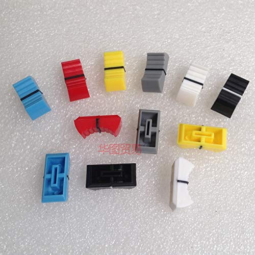 Amazon.com: Switch Cap 12pcs Mixer Fader Knob Cap Red Yellow White ...