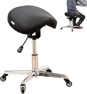 Amazon.com: SITSEATSEE Saddle Stool for Office, Ergonomic Saddle Chair ...