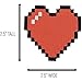 Amazon.com: 8-Bit Heart Video Game Embroidered Iron On Patch Applique