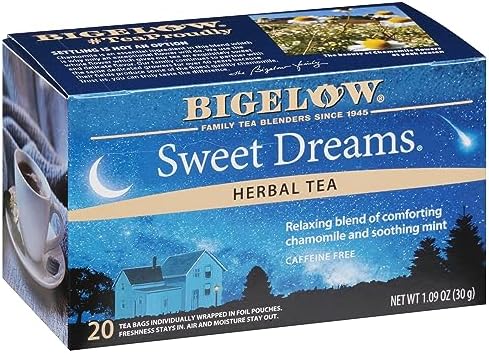 Amazon.com : Bigelow Sweet Dreams Herbal Tea Bags, 20 Count Box (Pack ...