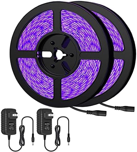 Goliseen 32.8ft LED Black Strip Light Set,600 Units Lamps,12V Flexible ...